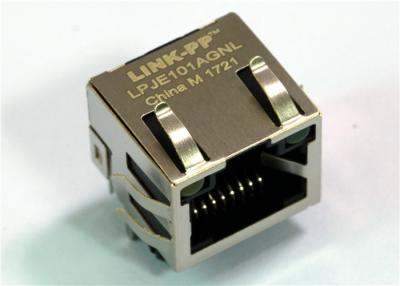 China 2-406549-1 Rj45 Connectors With LED 8P8C Shielded Thru-Hole LPJE101AGNL for sale