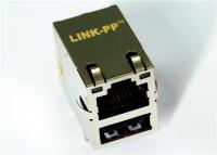 China 0821-1X1T-32-F 1000Base-T RJ45 USB Connector LPJU3836AONL Shielded W/LED for sale