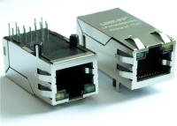 China 10G Magnetic RJ45 Jack LPJK9036AHNL Tab-Up Ethernet Socket Ten Gigabit for sale