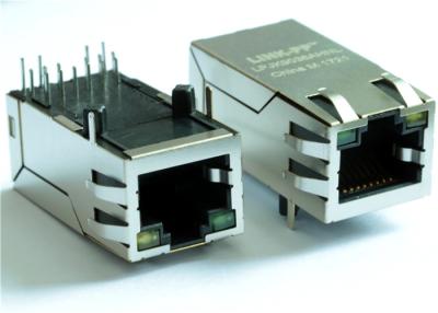 China 10G Magnetic RJ45 Jack LPJK9036AHNL Tab-Up Ethernet Socket Ten Gigabit for sale