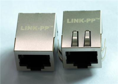 China XMG-J1A201ZCD Single RJ45 Connector MODULE With 10/100 BASE-TX MAGNETICS for sale