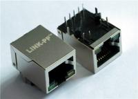 China POE + Rj45 10/100Base-T 802.3at EMI suppression LED Tab-down R/A Connector with Magnetics for sale