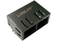 China RJLB12G -004LC1 Multi-Port  2x 10/100/1000 BASE-TX Filtered Connector Rj45 Socket for sale