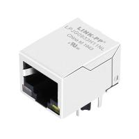 China 1x1 RJ45 Connector With 1000Base-T Integrated Magnetics LPJG0933H11NL for sale