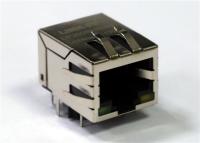 China Con Rj45 POE+ Mag 1x1 R/A Shielded W/LED 700mA Eah Pair 10/100Base-Tx for sale