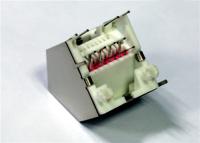 China 45° Angle Single Port PCB connector Rj45 to Ethernet 8P8C Shielded With LED for sale