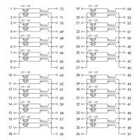 China 1X4 Ports Gigabit Ethernet Magnetics LP5027NL Cross G4P109N-A LF for sale