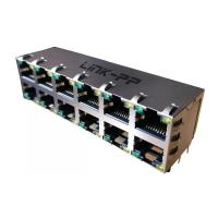 China 10/100/1000 Base-T Stacked RJ45 Multi Connector 3-1840267-4 9-1840267-4 for sale