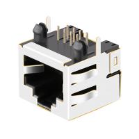 China 615008140621 RJ45 Modular Jack Shielded With EMI Finger CAT 3 Rating for sale