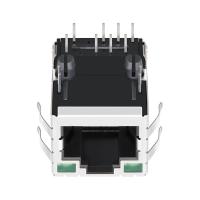 China LPJ16249AZNL Rj45 Modular Jack With PoE Cross Female Jack 1-6605834-1 for sale