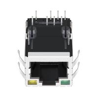China POE RJ45 Jack MOX-RJ45-1815GYV 10 / 100M LPJ16249A28NL With RESISTOR Leds for sale