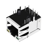 China PoE Circuit 6605834-1 MAG45 Modular Jack LPJ16249A28NL With RESISTOR Leds for sale
