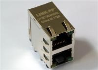 China 2x1 Rj45 With LED LPJE106XAGNL , 1x2 Ethernet, R/A Shield Connector LPJE1063A4NL for sale