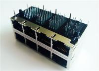 China Stacked RJ45 2x4 Gigabit Dual Rows W/LED XFGIGH-STKVDYG8-4 , XFGIGH-STKVDxu8-4 for sale