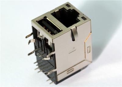China EMI Finger No Magnetic USB Rj45 Connector 4-1775855-1 for sale