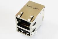 China Gigabit PC Card 90° RJ45 USB Connector With Shield Through Hole 08211X1T36-F for sale