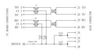 China RJMG163128101NR Magjack Rj45 With Integrated Magnetics and Leds Lan 10/100mbps for sale