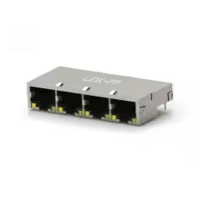 China Shielded 1x4 Low Profile RJ45 Connector 1888251-1 1888251-2 1888251-5 for sale