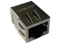 China XMS-S1B201ZCA SINGLE SMD RJ45 CONNECTOR Magnetic 10/100M Inside for sale