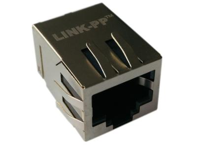 China XMS-S1B201ZCA SINGLE SMD RJ45 CONNECTOR Magnetic 10/100M Inside for sale