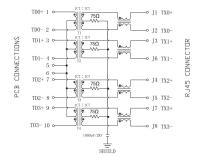 China HY971161C 1000Base-T x2 RJ45 With Integrated Magnetics LPJG17301A9NL for sale