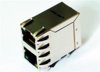 China 0845-2D1T-H5 CONN MAGJACK 2PORT 10/100 Base-T , AutoMDIX Shielded LPJ17633ADNL for sale