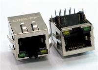 China Interface Rj45 Jack XRJG-01J-4-D22-110 Shielded Green Yellow LEDs LPJ4011GENL for sale
