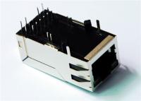 China 0826-1X1T-AC-F PSE Rj45 Gigabit Ethernet Socket IEEE802.3at With LED Indicators for sale