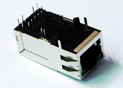 China 0826-1X1T-AC-F PSE Rj45 Gigabit Ethernet Socket IEEE802.3at With LED Indicators for sale