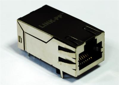 China HFJT1-1GHPRL 1000Base-T Tab-Up Gigabit POE Plus Magnetic RJ45 Connector Shielded for sale