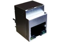 China HFJV1-E1G46-L11RL Vertical RJ45 Jack 1000Base-T Magnetic Shielded LEDs for sale