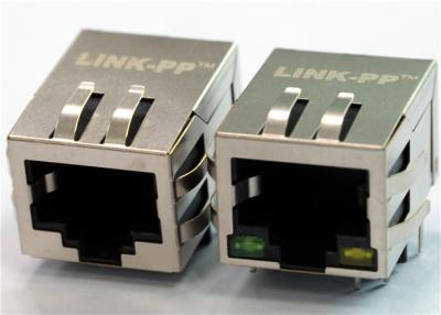 China HFJ11-RPE26ERL POE RJ45 Connector 10/100Base-TX Magnetic Jack Shielded for sale