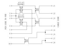 China HFJ11-RPE26ERL POE RJ45 Connector 10/100Base-TX Magnetic Jack Shielded for sale