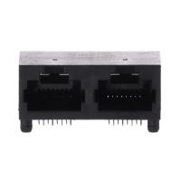 China Dual Port Unshielded 8p8c 1x2 RJ45 Jack Connector E5J88-00AJG2-L for sale