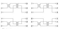 China HB5011HLT HXB5011HLT PoE Ethernet Transformer Magnetic Modules for sale