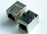 China 46F-1207GYD2NL 10/100Base-T Single Rj45 Female Jack Magnetic Connector for sale