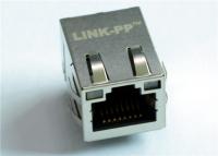 China 46F-1207GYD2NL 10/100Base-T Single Rj45 Female Jack Magnetic Connector for sale