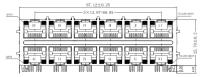 China Stacked 2x6 Port  BS-RM70140 Gigabit Circuit  LPJG67537A8NL-2 Ethernet Switch for sale