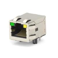 China 5-2337992-3 8P8C Industrial RJ45 Magnetic Jack 1X1 With LEDs for sale