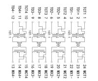 China PT61020EL 1000BASE-T PoE+ Magnetic 1:1 24 PINS SMT Transformer for sale