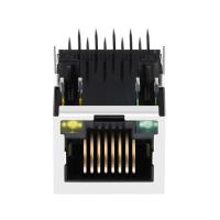 China LPJ0011FBNL 100Base-T RJ45 Connector with Magnetic For I/O Date for sale