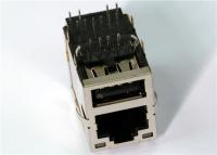 China ARJ-232 | LPJU3401AHNL USB2.0 with Rj45 Magnetics 10/100M Shielded w/LEDs for sale
