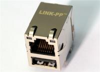 China ARJ-232 | LPJU3401AHNL USB2.0 with Rj45 Magnetics 10/100M Shielded w/LEDs for sale