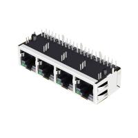 China LPJG48831A52NL Quad Port RJ45 Connector With Integrated Magnetic for sale
