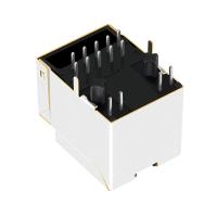 China Vertical Step File RJ45 Jack HFJV1-2450-L12RL 10/100Base-T LPJD1011BDNL for sale