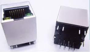 China ARJM11K-111071A 10/100Base-T Vertical RJ45 Connector with LEDs for sale