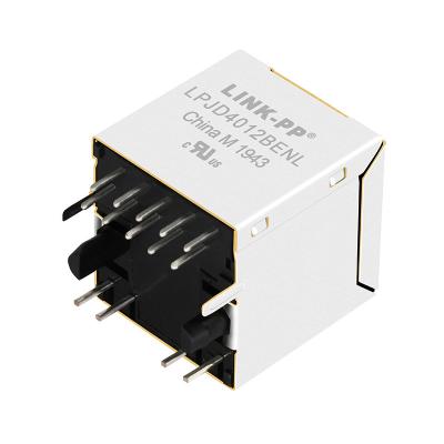 China LPJD4012BENL RJ45 Vertical Equivalent to Pulse JX3V-9010NL/JX3V-9010NLT for sale