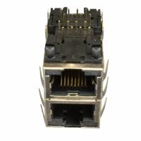 China RJSAE538002 Stacked 2X1 RJ45 Modular Jack 8P8C LPJE218-0CNL for sale
