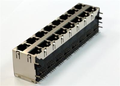 China LPJE100XCNL Cross Stacked 2x8 RJ45 , 3022815605 Connector 16 Ethernet Ports for sale