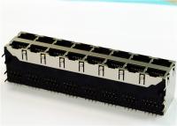 China 2-1734473-1 Equivalent Stacked 2x8 RJ45 , LPJE100-1CNL Connector 16 Ports for sale